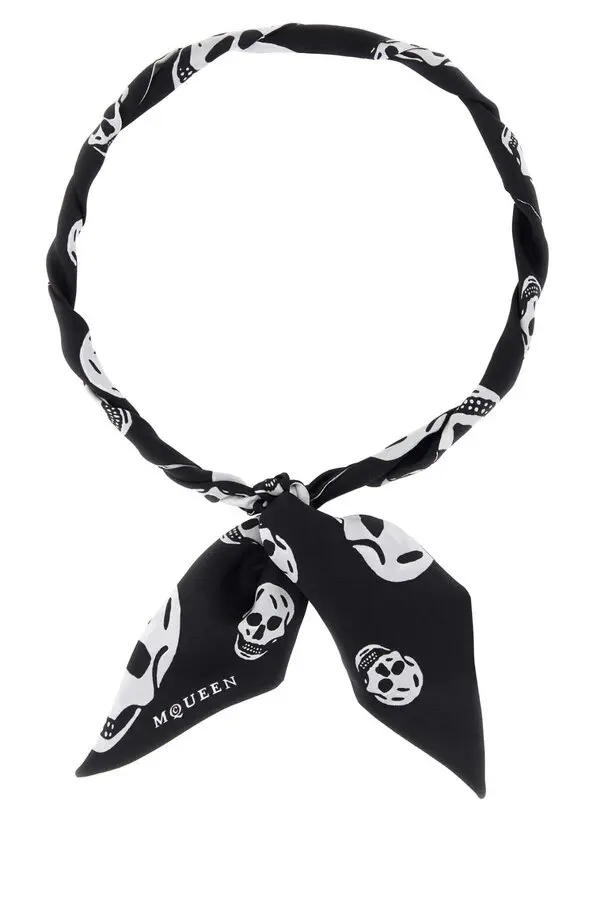 Alexander McQueen Printed Silk Foulard - Multicolor