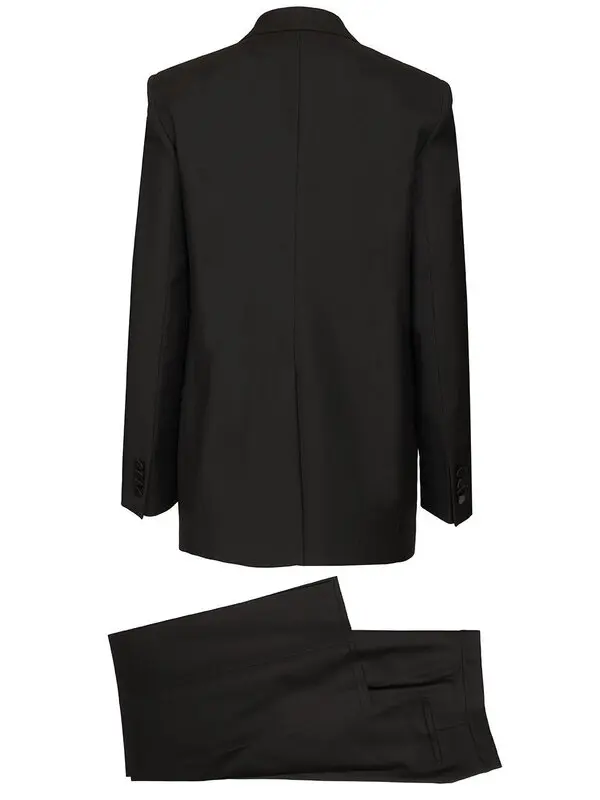 Tagliatore Double-breasted Wool Tuxedo With Wide Peak Lapels