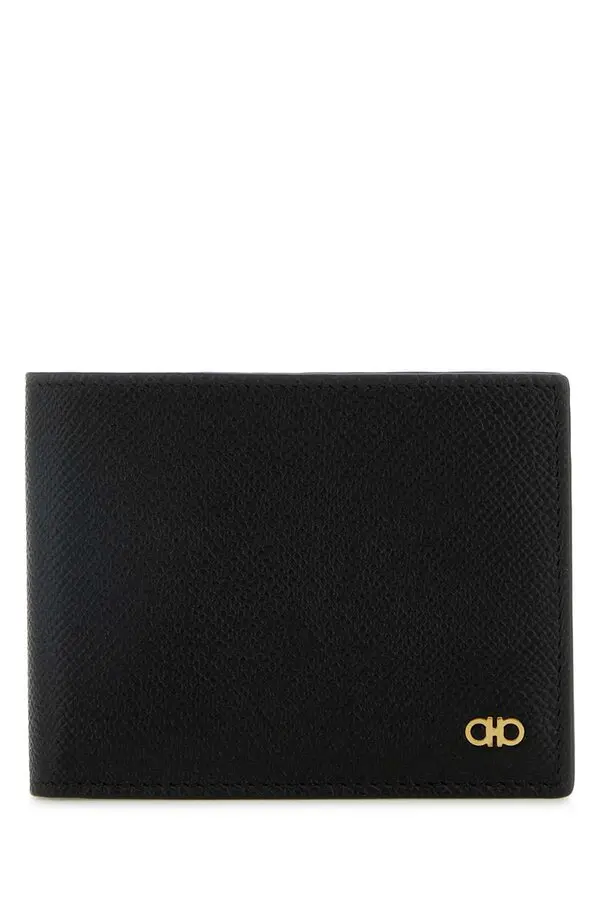 FERRAGAMO Leather Wallet - Black