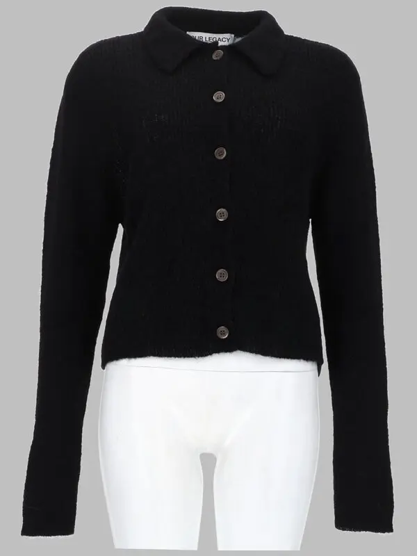 Our Legacy Mazzy Polo Knit - Black