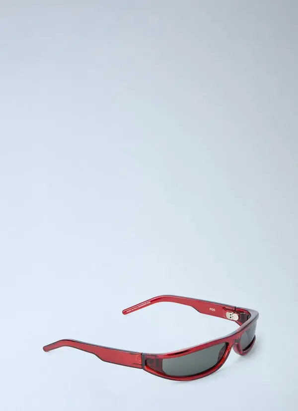 Rick Owens Rectangular Sunglasses - Red