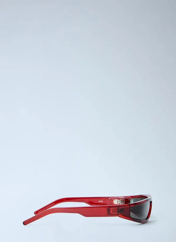 Rick Owens Rectangular Sunglasses - Red