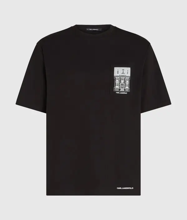 Karl Lagerfeld Exclusive Maison De Karl Pocket T-shirt - Black