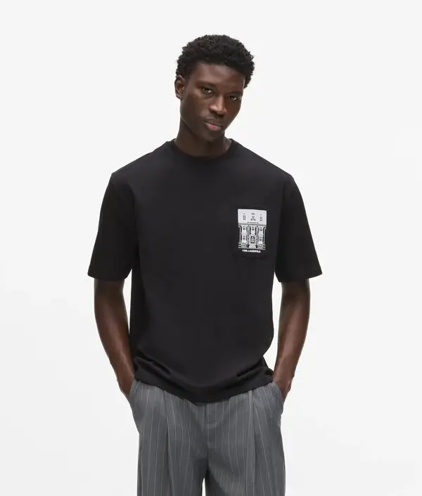 Karl Lagerfeld Exclusive Maison De Karl Pocket T-shirt - Black