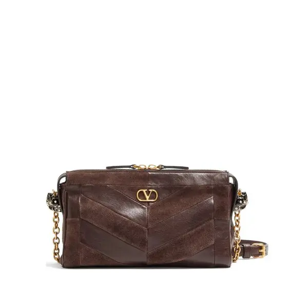 Valentino Garavani Panthea Small Shoulder Bag - Brown