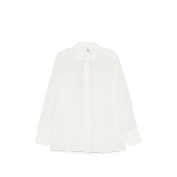 TOTEME Silk Crepe Shirt - Black