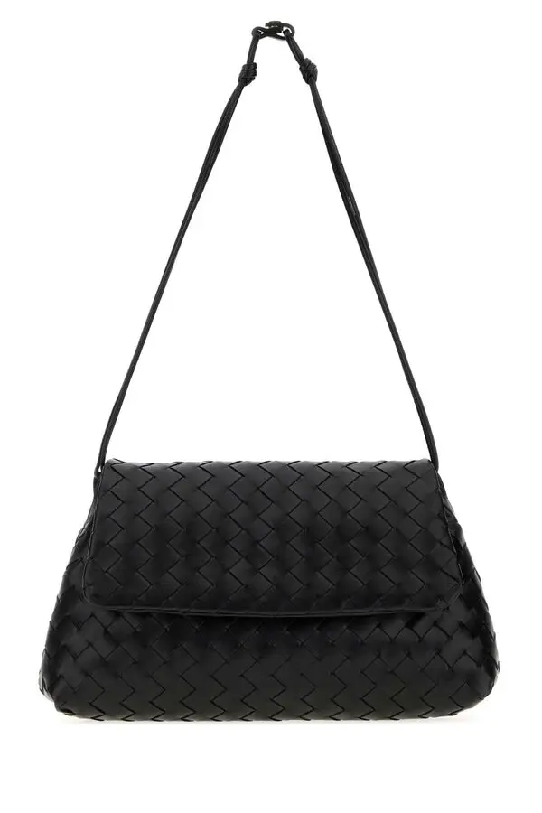 Bottega Veneta Woven Leather Clutch - Black