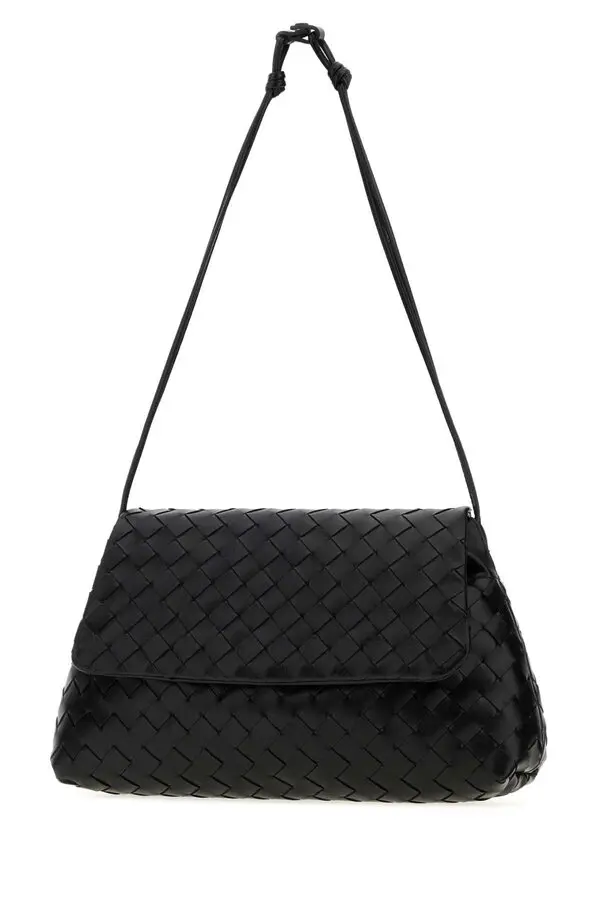 Bottega Veneta Woven Leather Clutch - Black
