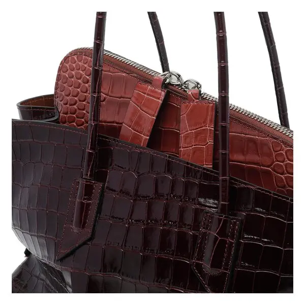 Attico The Atttico Medium La Passeggiata Handbag - Brown