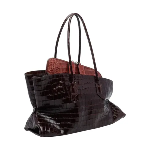 Attico The Atttico Medium La Passeggiata Handbag - Brown