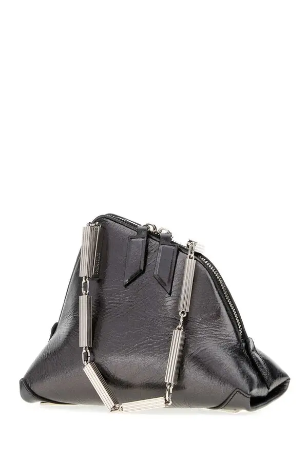 Attico Slate Leather La Scala Handbag