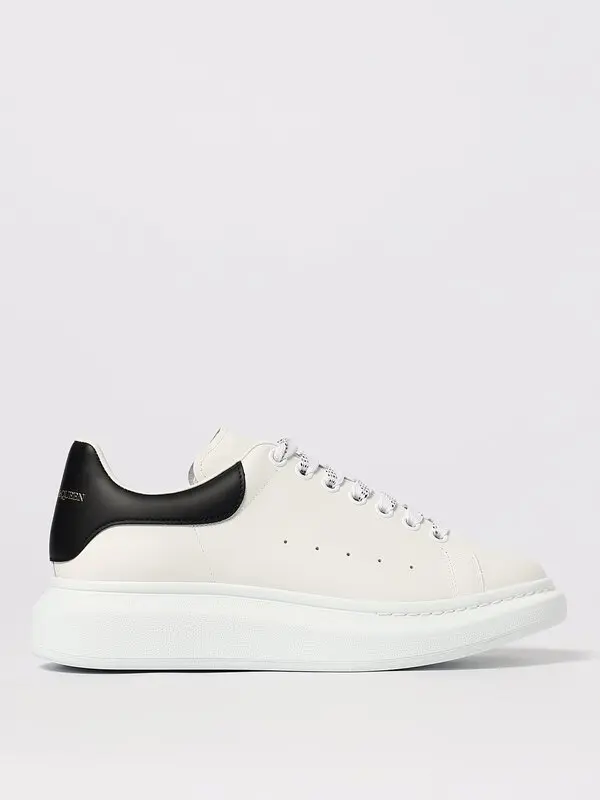 Alexander McQueen Oversize Calf Leather Sneakers - Bianco