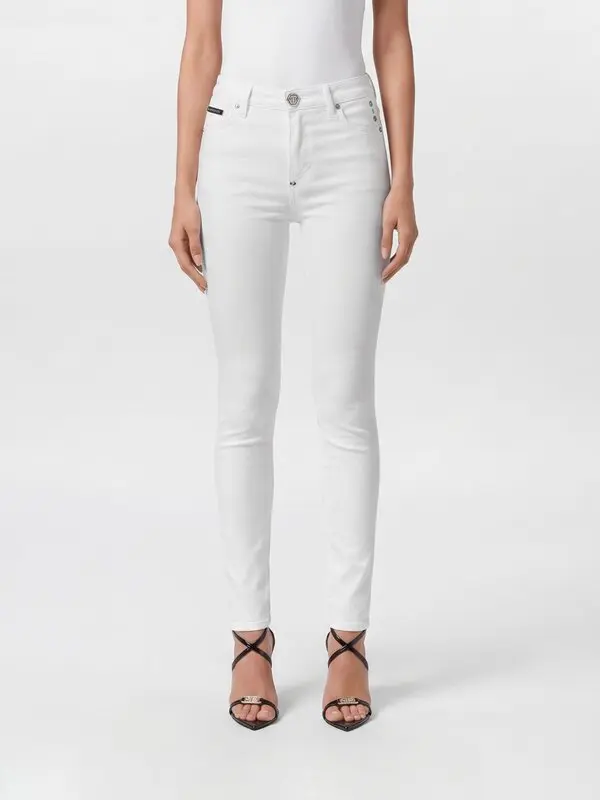 Philipp Plein High-waisted Skinny Jeans In Stretch Denim - Black
