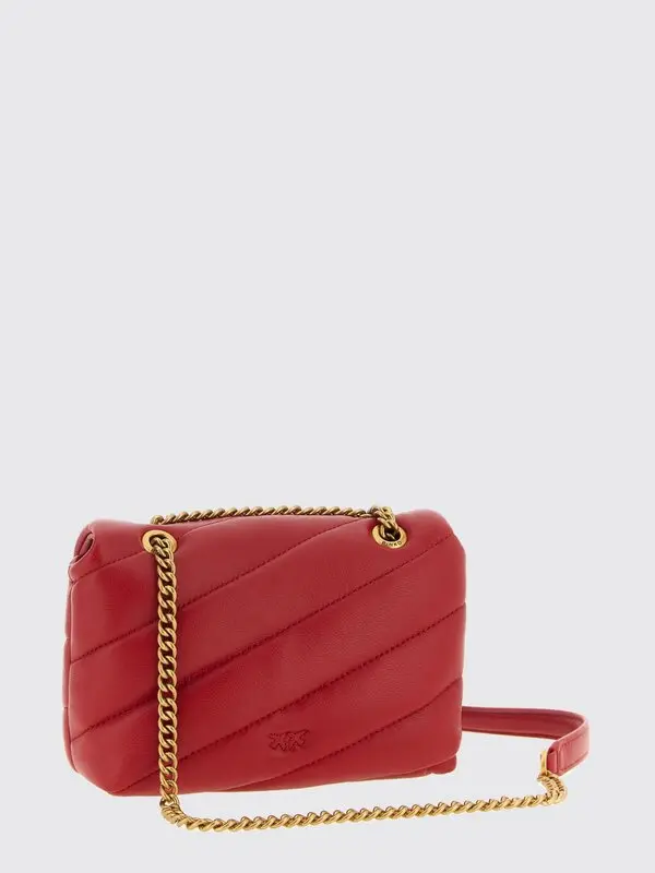 Pinko Baby Love Bag Puff Mini Quilted Nappa Bag With Love Birds Logo