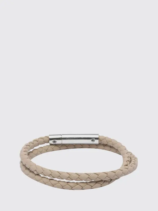 TOD'S Braided Calfskin Bracelet With Engraved Logo - Rope