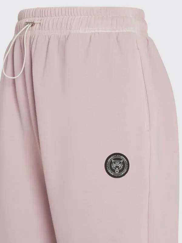 PLEIN SPORT Abstract Print Jersey Jogging Trousers - Salmon
