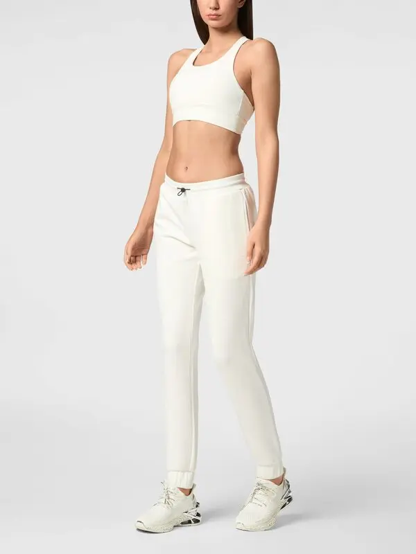 PLEIN SPORT Jersey Jogger Trousers With Drawstring And Contrasting Logo