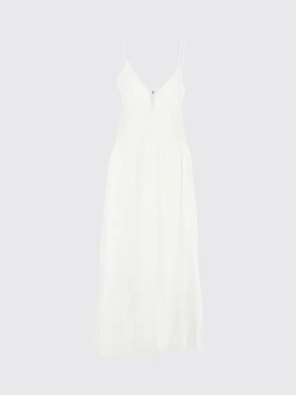 Tory Burch V-neck Spaghetti Strap Maxi Dress - White