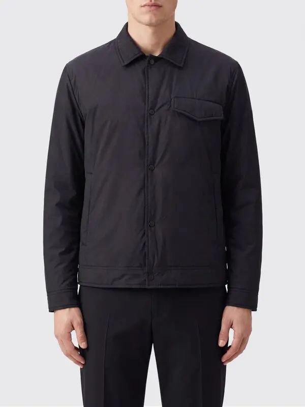 Herno Padded Technical Fabric Shirt Jacket - Black