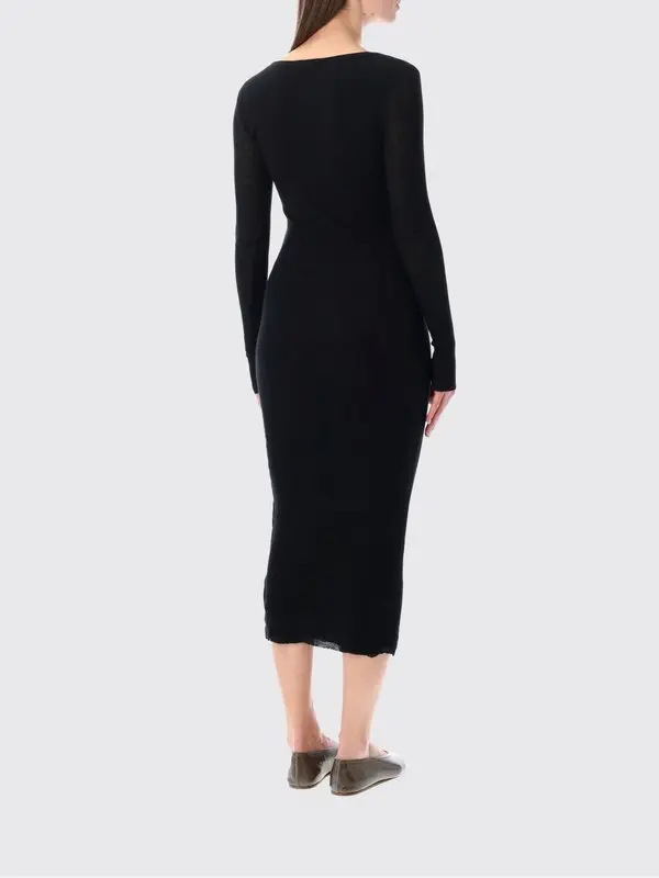 JAMES PERSE V-neck Cotton And Cashmere Midi Sheath Dress