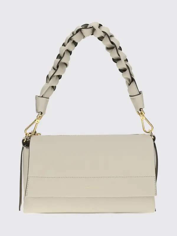 COCCINELLE Shoulder Bag With Braided Handle - Mud