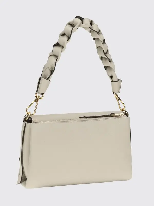 COCCINELLE Shoulder Bag With Braided Handle - Mud
