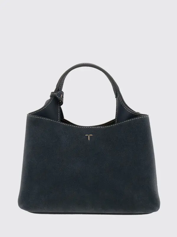TOD'S Small Calfskin Handbag With Removable Shoulder Strap - Blue