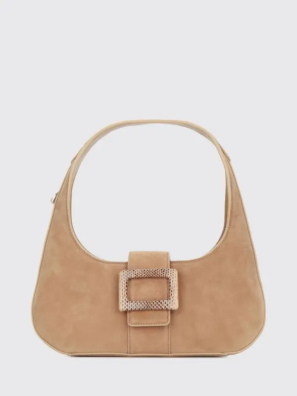 ROGER VIVIER Suede Handbag With Embellished Buckle