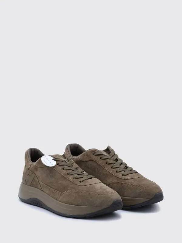 Hogan Hi-light Suede Calfskin Leather Sneakers With Tone-on-tone H Logo - Burnt