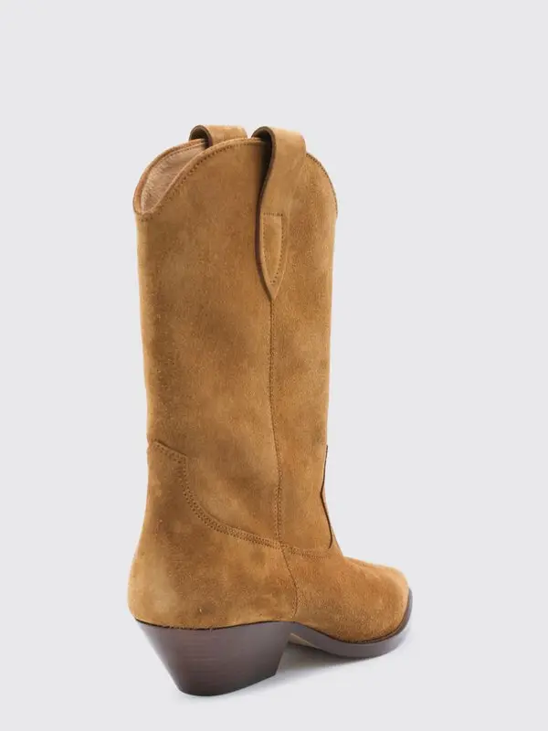 Isabel Marant Étoile Duerto Suede Calf-height Western Boots - Earth