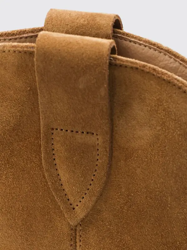 Isabel Marant Étoile Duerto Suede Calf-height Western Boots - Earth