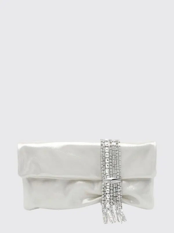 JIMMY CHOO Embellished Clutch - White