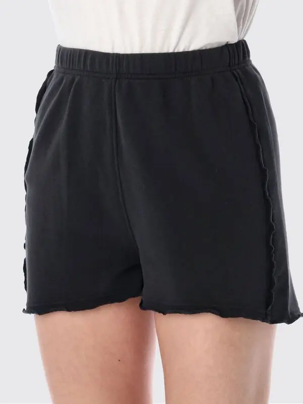 American Vintage High-waisted Stretch Cotton Jogging Shorts