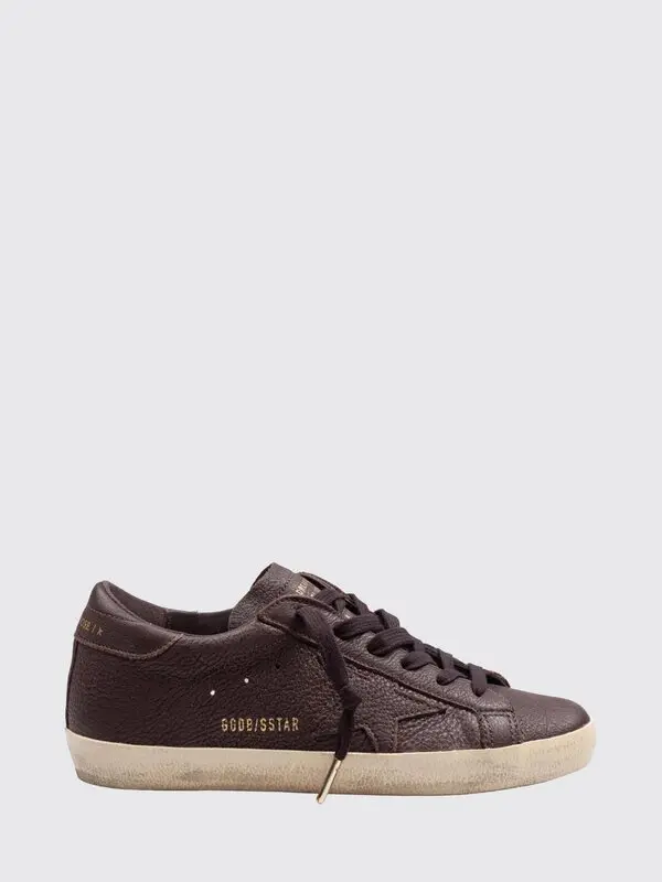 GOLDEN GOOSE Lace-up Leather Sneakers - Brown