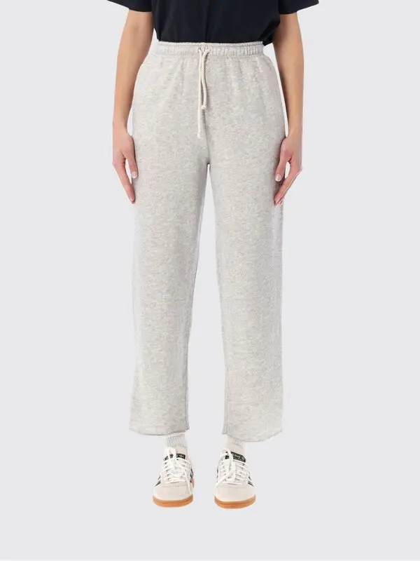 American Vintage High-waisted Cotton Jogging Trousers With Drawstring