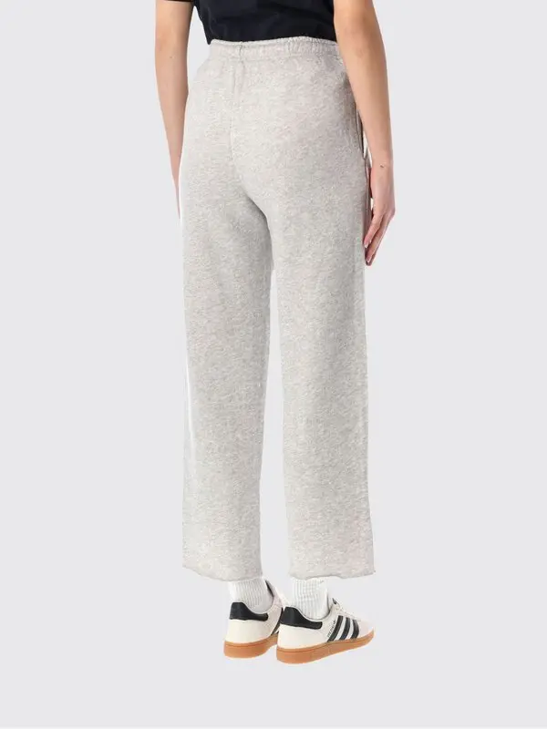 American Vintage High-waisted Cotton Jogging Trousers With Drawstring