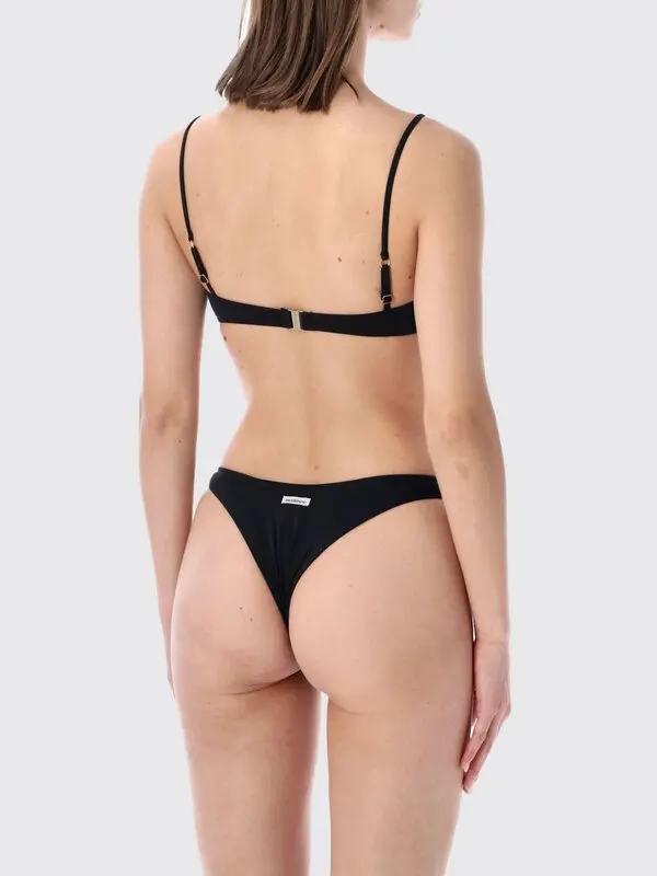 MATINEE Animal Print Bikini Top With U-neckline - Black