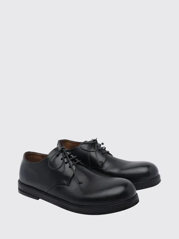 Marsèll Suede Calfskin Derby Shoes - Black