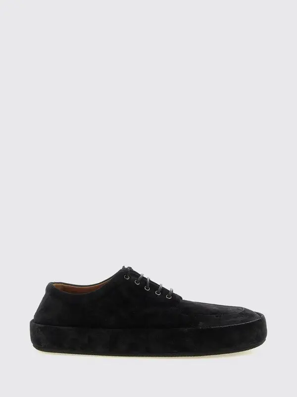 Marsèll Cassapelle Suede Calfskin Derby Shoes With Rubber Sole - Black