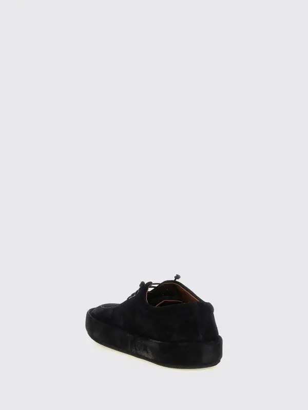 Marsèll Cassapelle Suede Calfskin Derby Shoes With Rubber Sole - Black