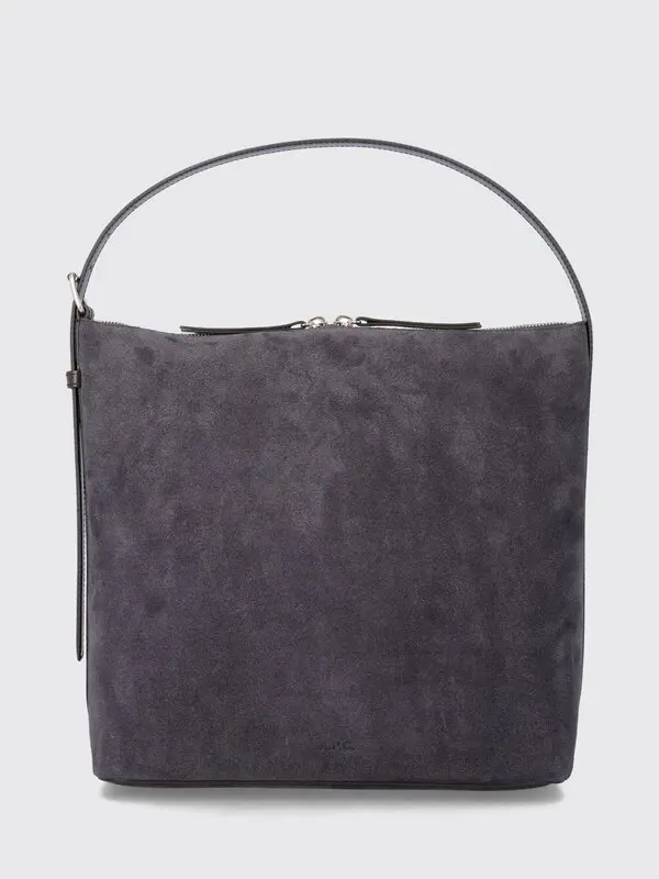 A.p.c. Vera Suede Shoulder Bag - Grey