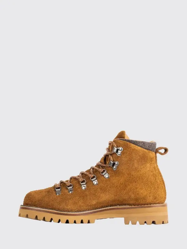 Church's Suede Lace-up Ankle Boots With Round Toe And Lug Sole