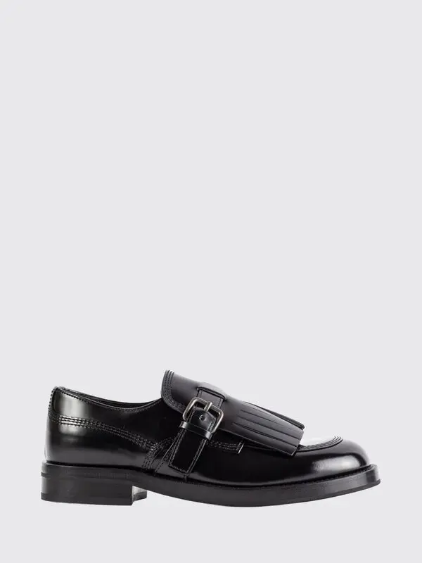 Church's Brushed Calfskin Monk Strap Shoes With Fringes And Round Toe