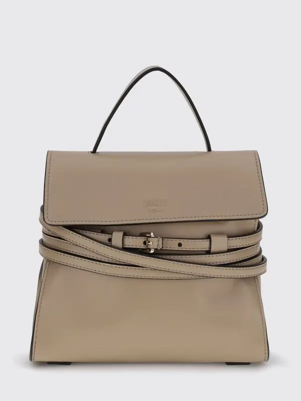 Moschino Leather Shoulder Bag - Ecru