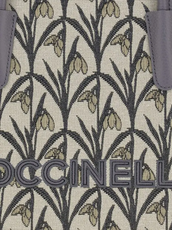 COCCINELLE Myrtha Floral Print Canvas Tote Bag