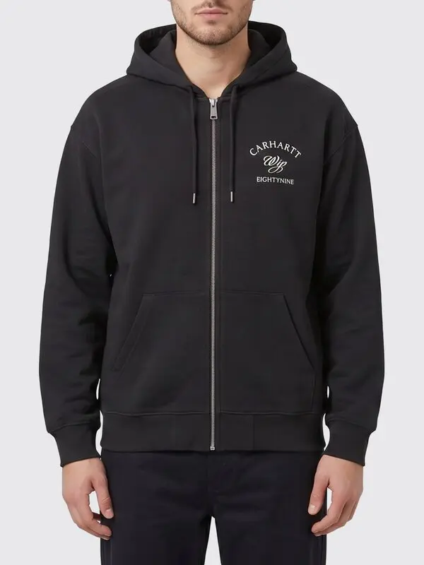 Carhartt Work In Progress Hooded Zip-up Sweatshirt - Black