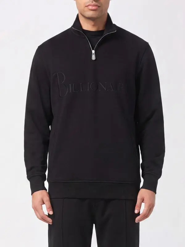 BILLIONAIRE Half-zip Sweatshirt - Black