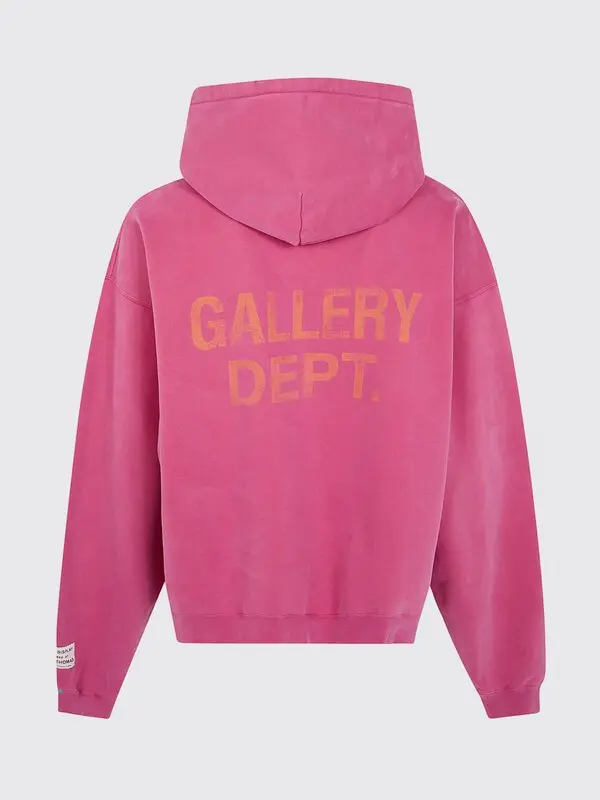 GALLERY DEPT. Relaxed Fit Cotton Logo Print Hooded Sweatshirt