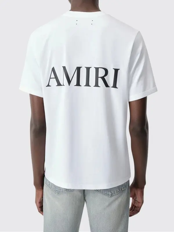 Amiri Relaxed Fit Drop Shoulder Cotton T-shirt With Logo