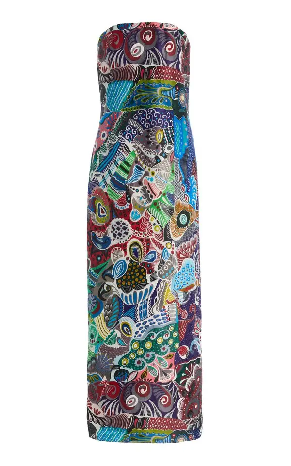 HEIRLOME Arnulfo Vasquez Linen-silk Maxi Dress - Multi